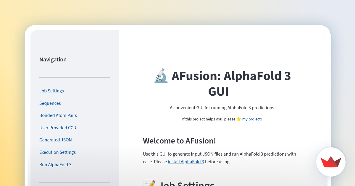 AFusion: AlphaFold 3 GUI