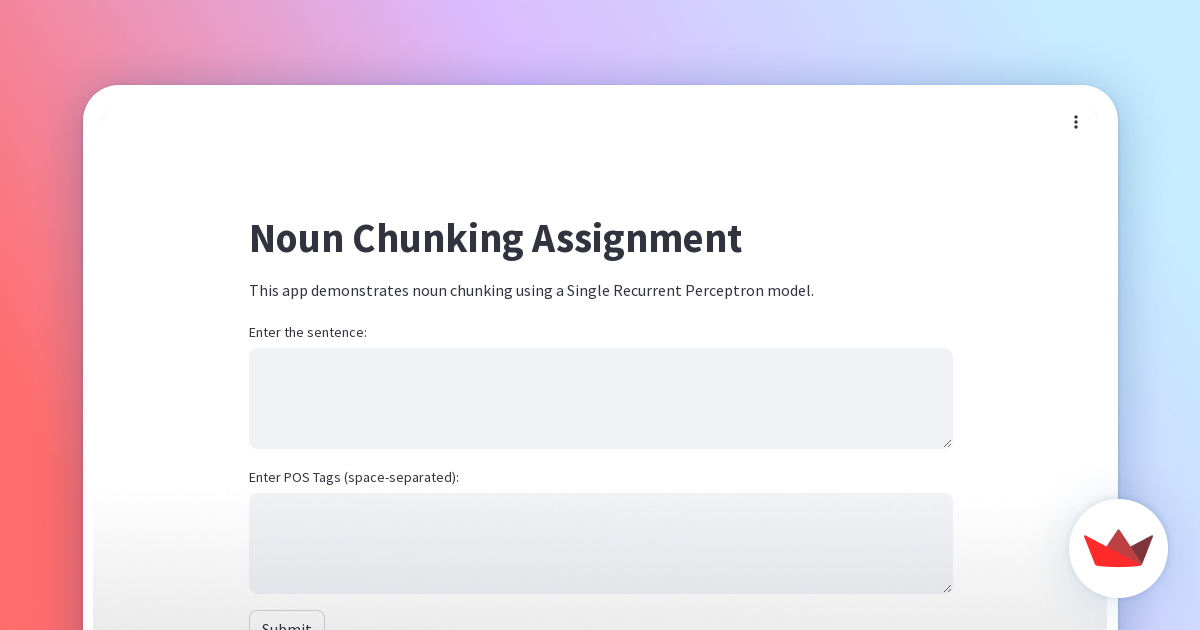 Assignment 2: Noun Chunking