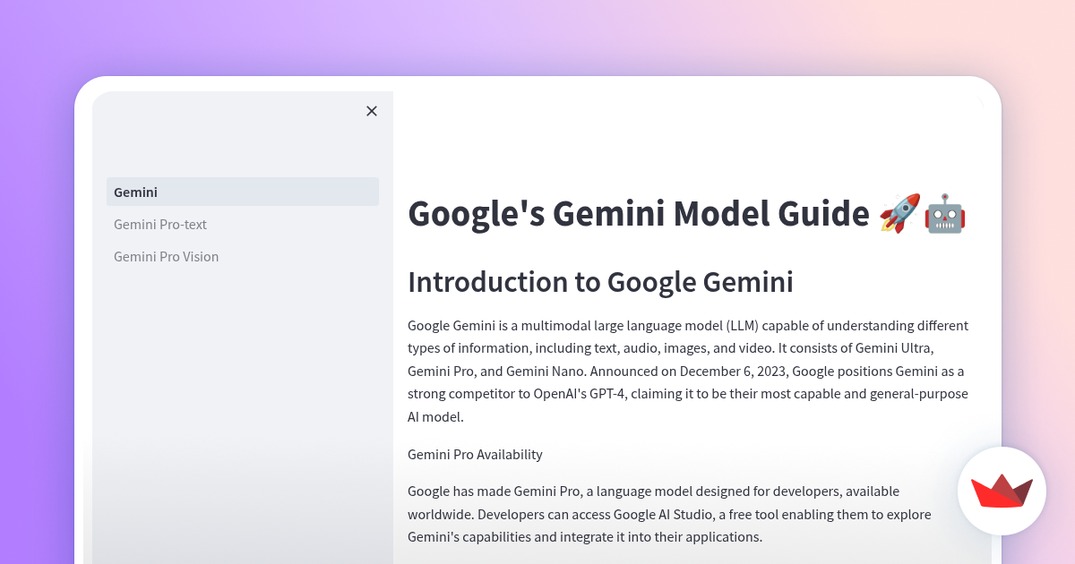 Gemini · Streamlit Gemini · Streamlit