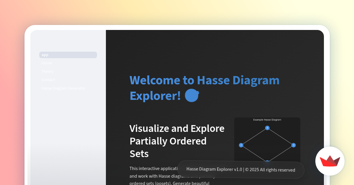 Hasse Diagram Explorer