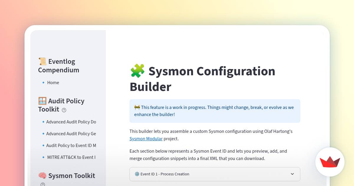 Sysmon Configuration Builder
