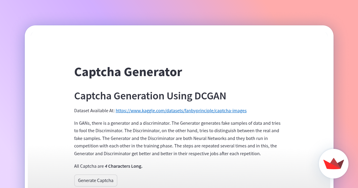 Captcha_generator · Streamlit Captcha_generator · Streamlit