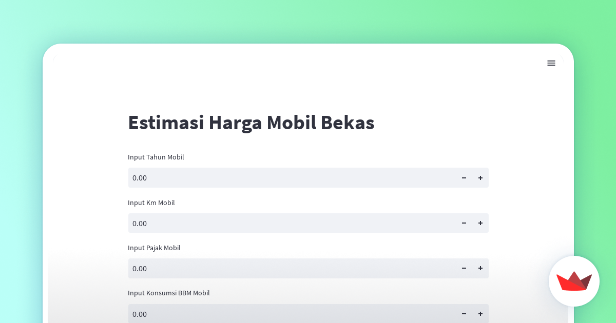 estimasi_mobil · Streamlit