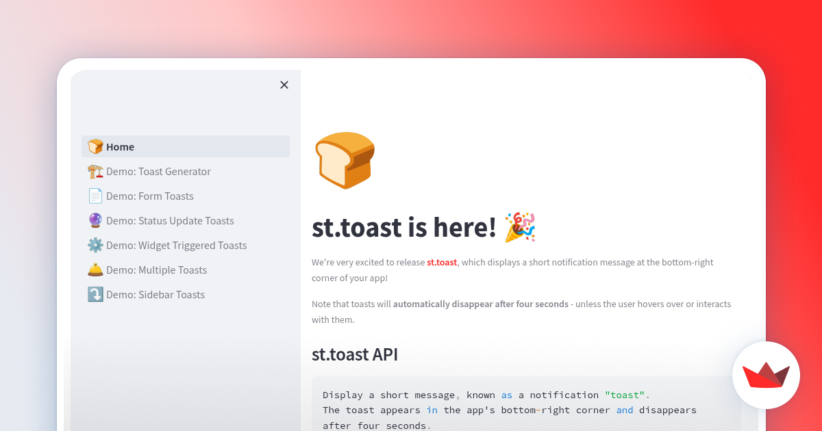 st.toast