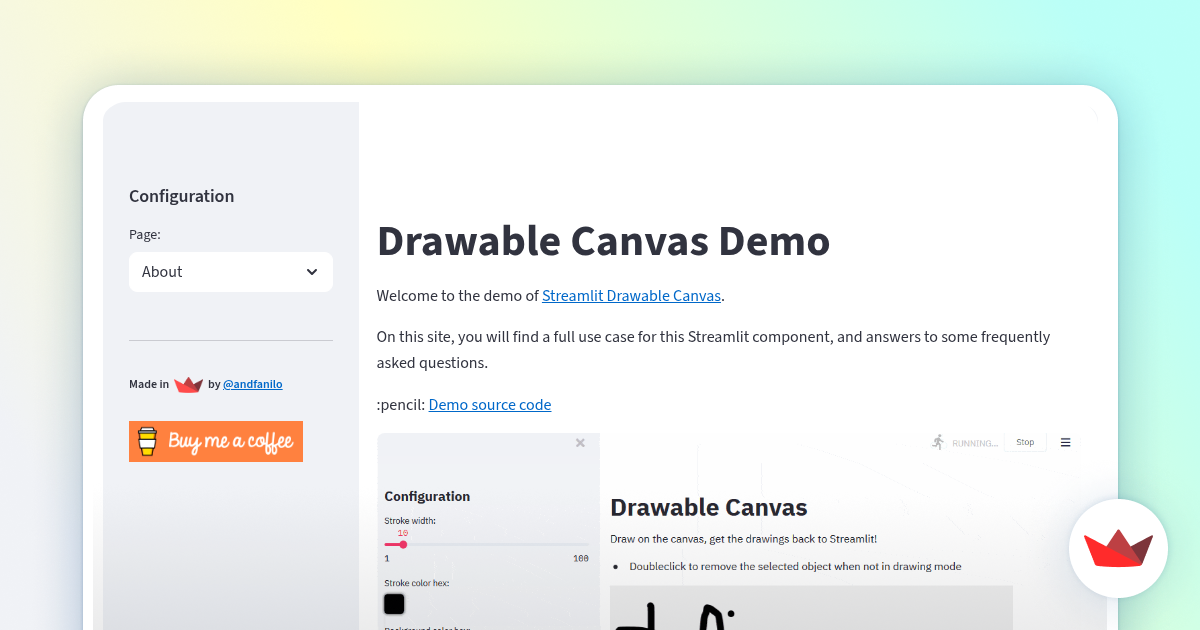 Streamlit Drawable Canvas Demo