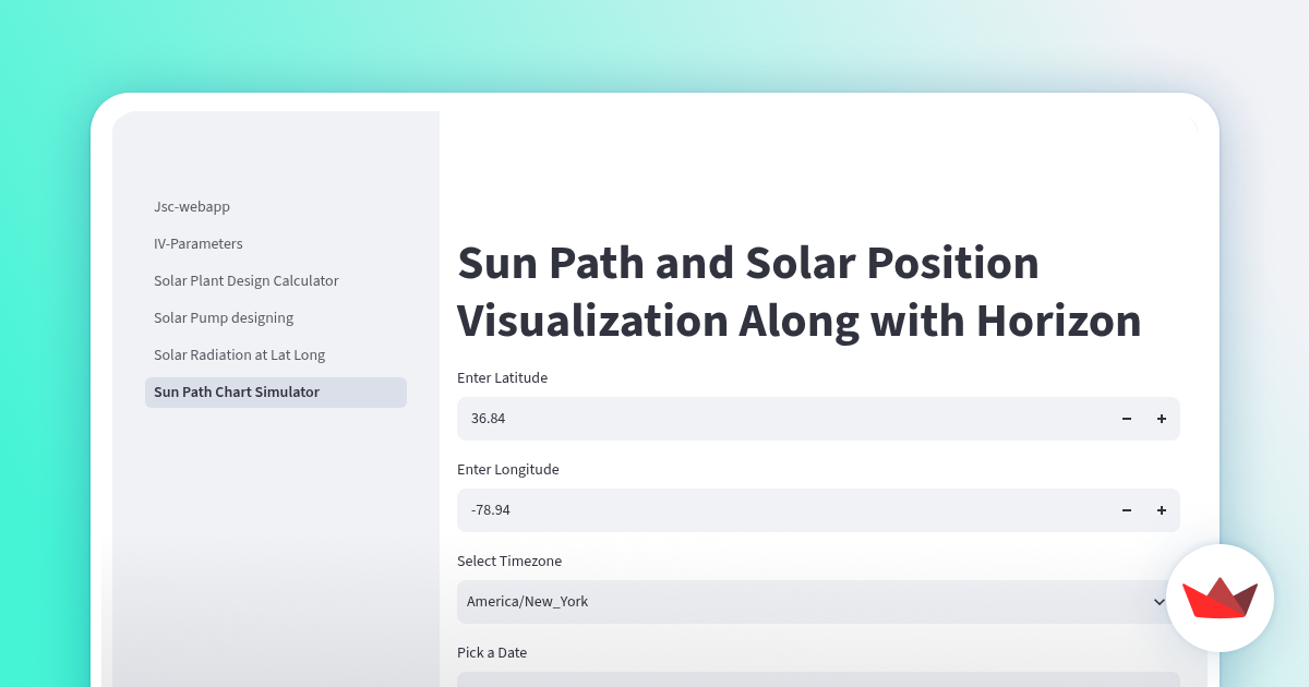 Sun Path Chart Simulator
