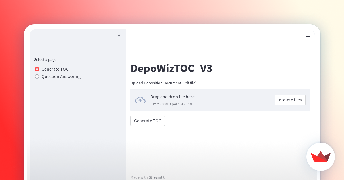 DepoWizMVD_V2 · Streamlit