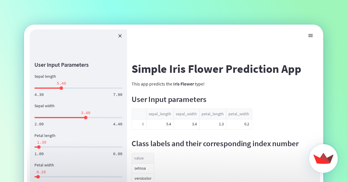 iris-ml-app · Streamlit