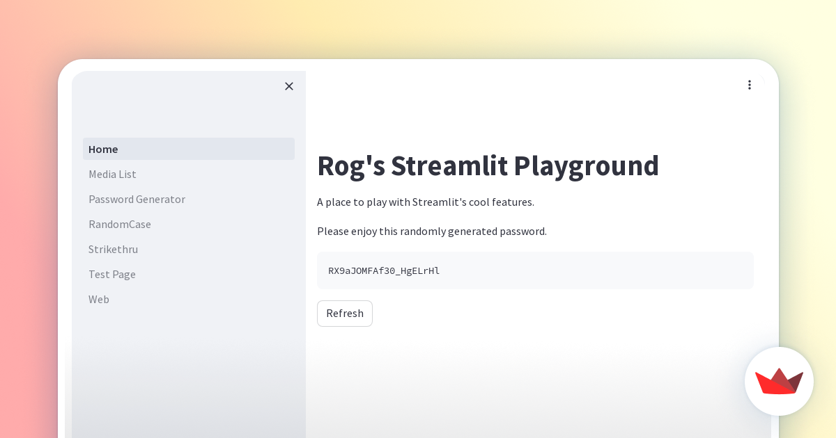 Rog's Streamlit Playground
