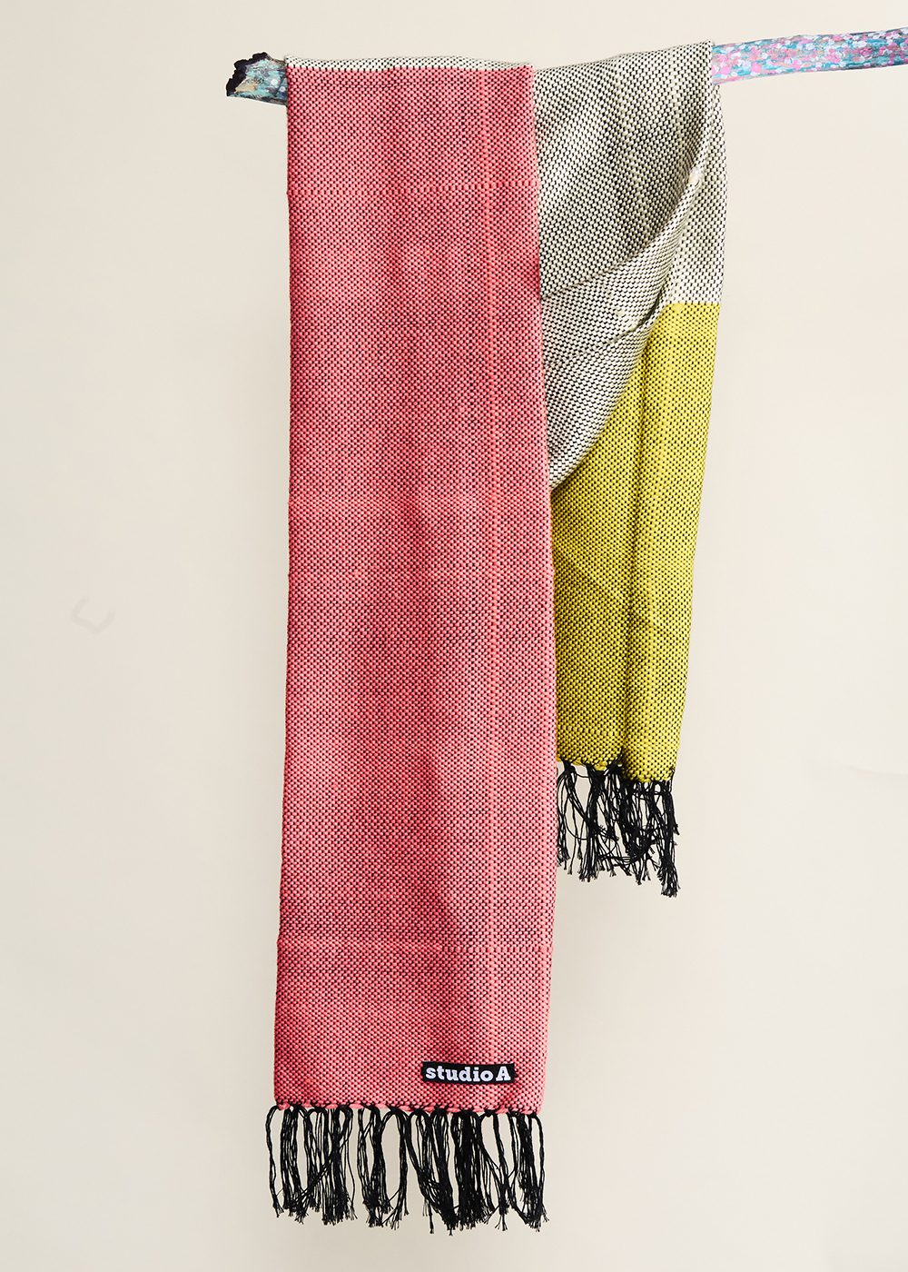 Handwoven scarf: Grapefruit - Studio A