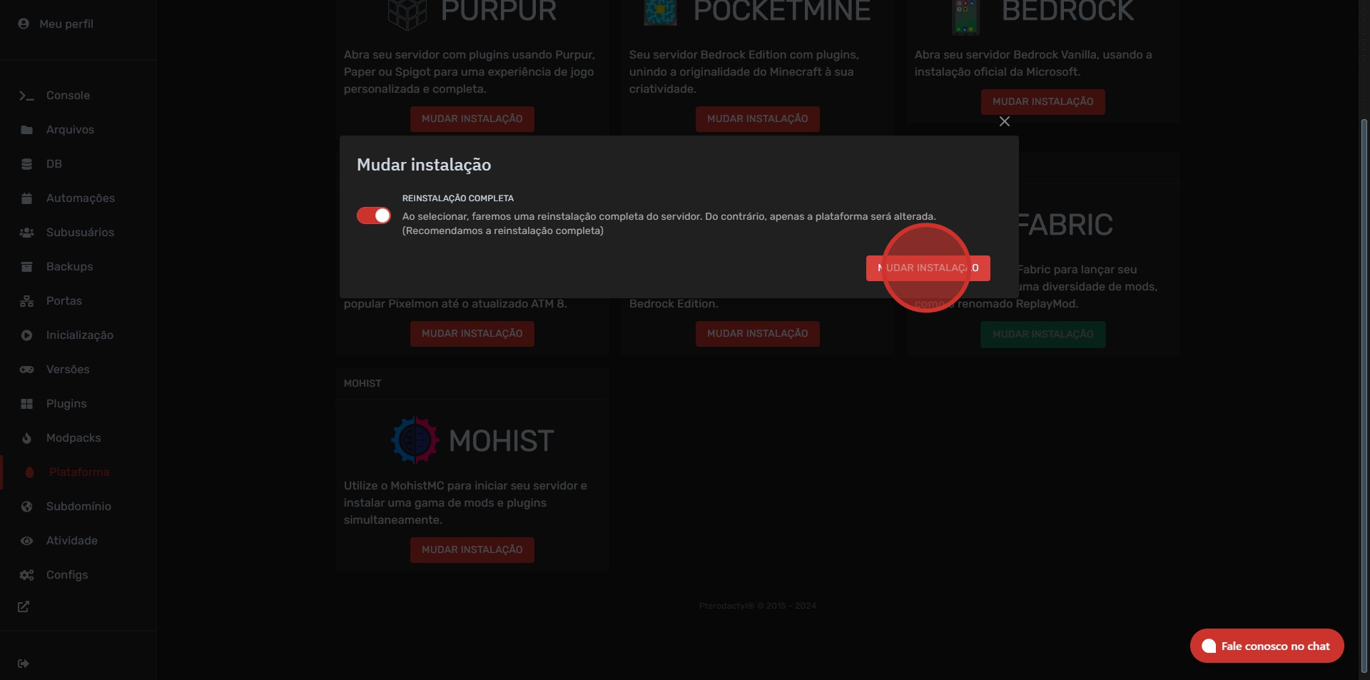 Como instalar e configurar o Mohist - ReisHost Como instalar e configurar o Mohist - ReisHost