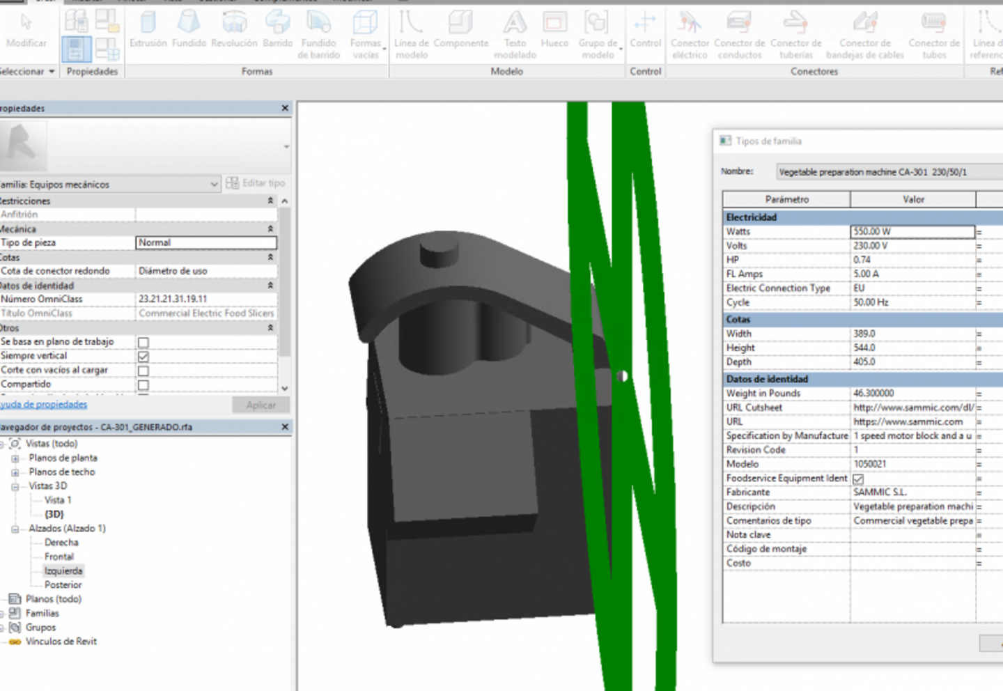 Revit family documents, available on the web | News | Sammic Global