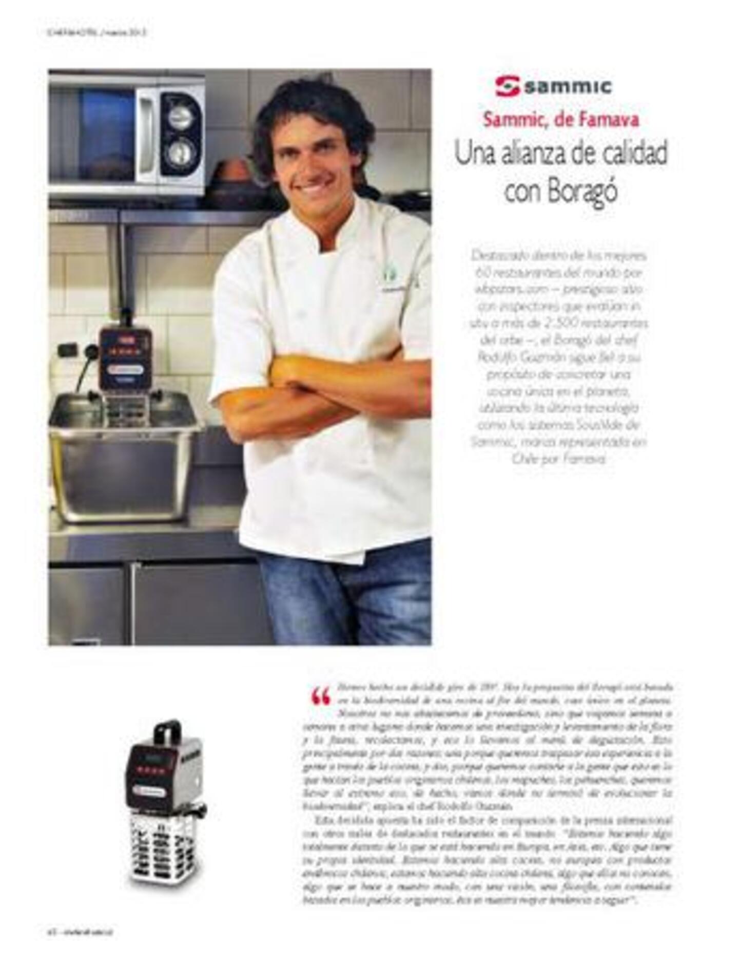 Boragó - Famava - Sammic: una Alianza de Calidad en Chile | Actualidad | Sammic Latam