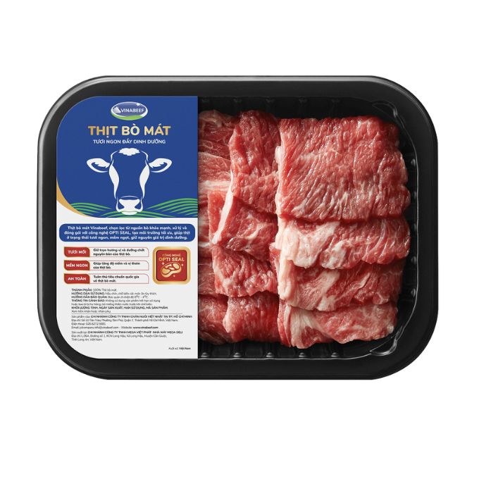 Vai bò cắt lát Vinabeef gói 300g (1 Gói)