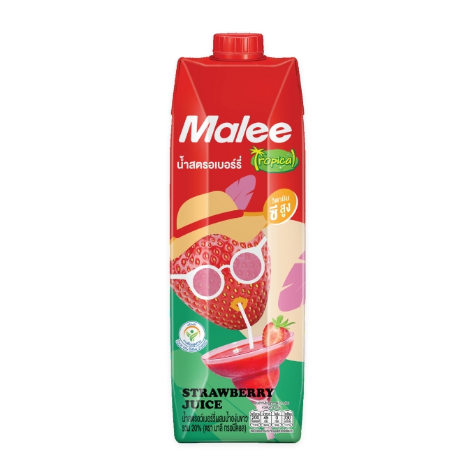 Nước ép hỗn hợp dâu tây và nho trắng Malee hộp 1L (1 Hộp) - Chuỗi siêu ...