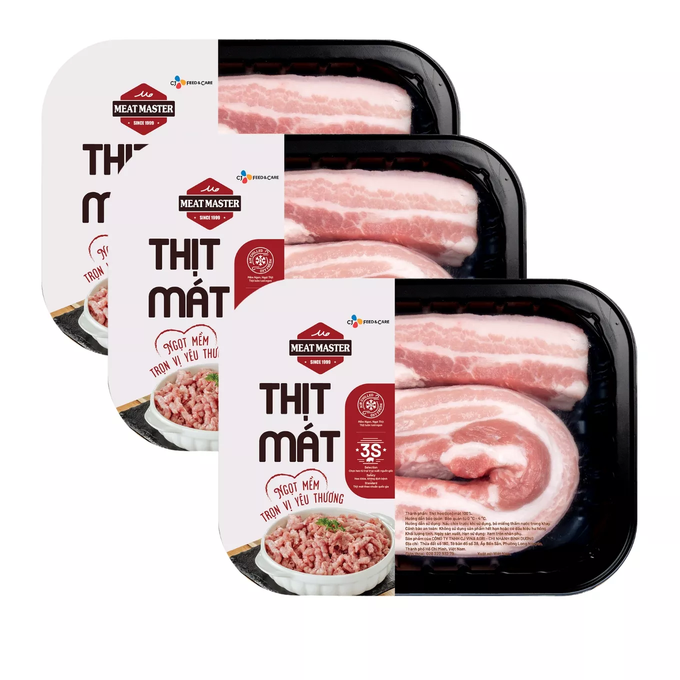 Combo ba rọi heo Meat Master 400G (3 Khay) - Chuỗi siêu thị thực phẩm ...