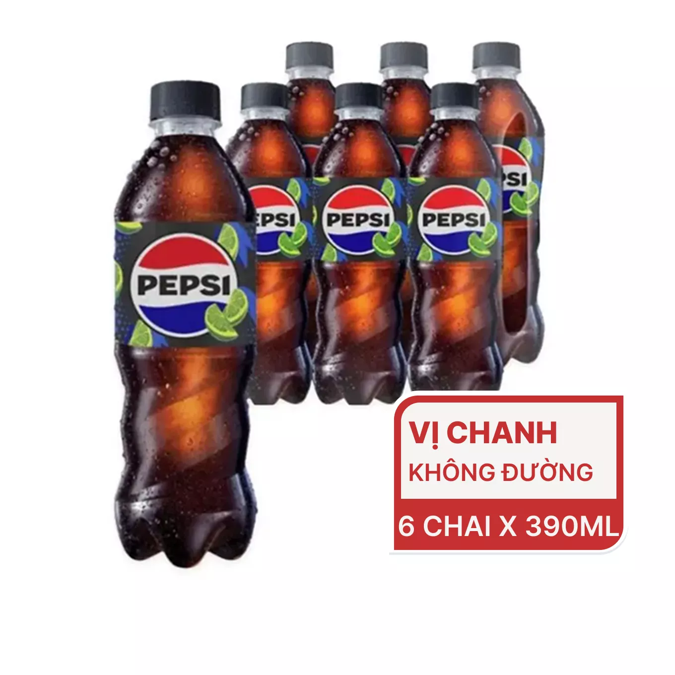 Lốc nước ngọt vị chanh zero calo Pepsi 390ml (6 Chai) - Chuỗi siêu thị ...