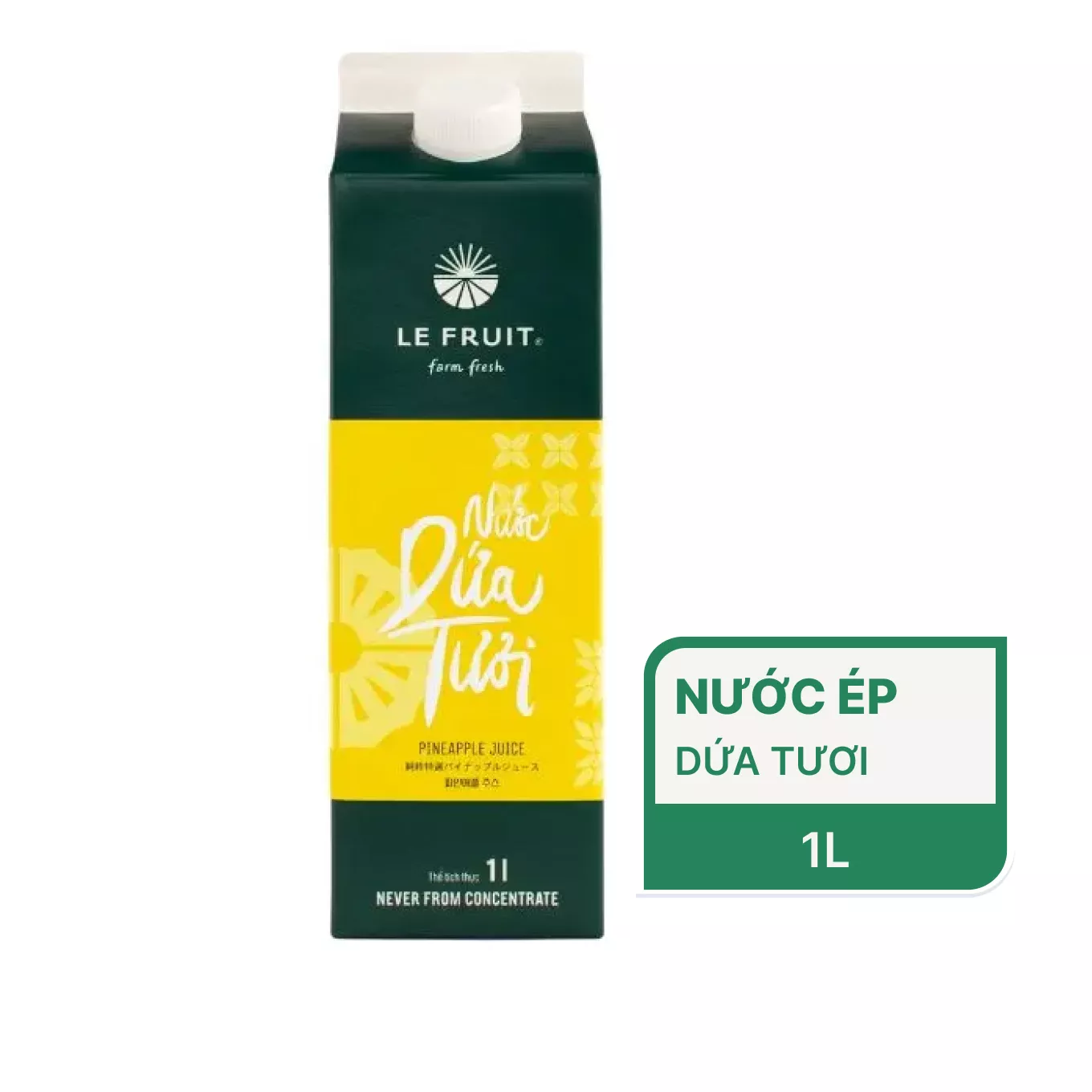 Nước ép dứa tươi Le Fruit hộp 1L (1 Hộp) - Chuỗi siêu thị thực phẩm ...