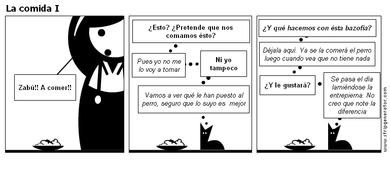 Comiendo (1ª y 2ª parte), las tiras cómicas de Nacho