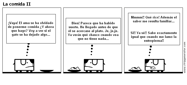 Comiendo (1ª y 2ª parte), las tiras cómicas de Nacho