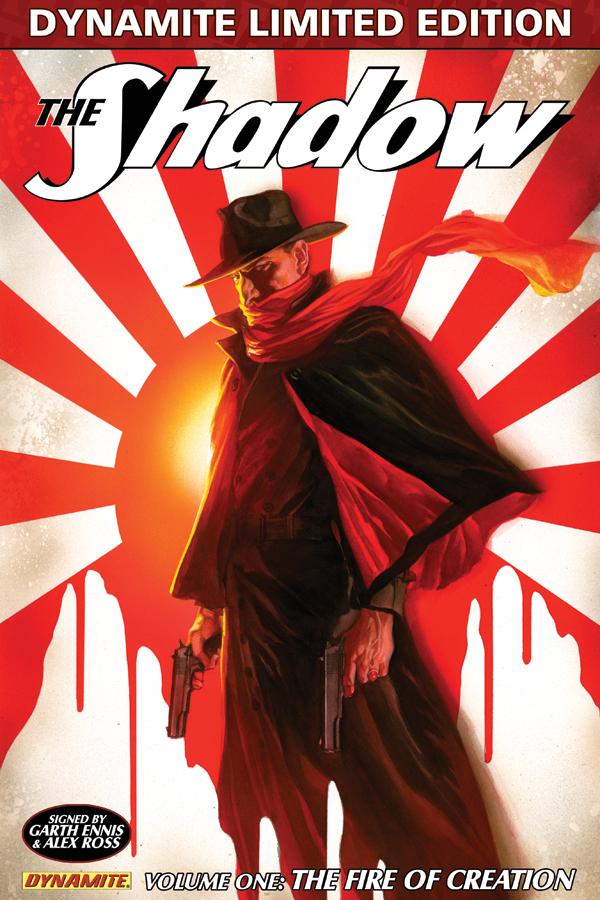 Edición de The Shadow firmada por Garth Ennis y Alex Ross