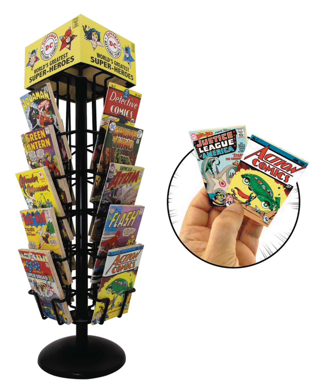 Mini stand de cómics clásicos