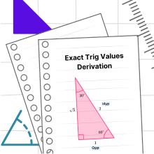 Exact Trig Values Derivation and Examples | GCSE Maths 2025