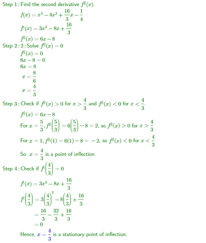 Concave vs Convex Curves and Point of Inflexion Explained
