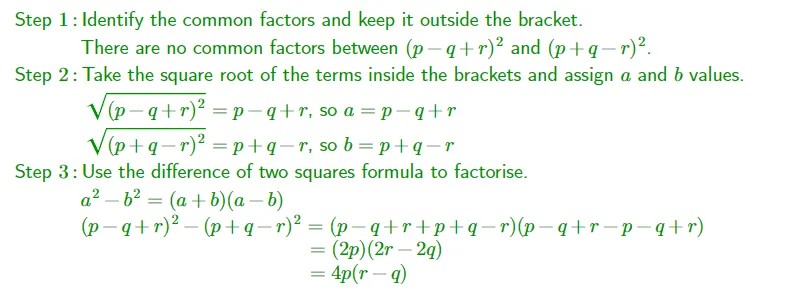 Difference of Two Squares GCSE Maths | Derivation, Examples