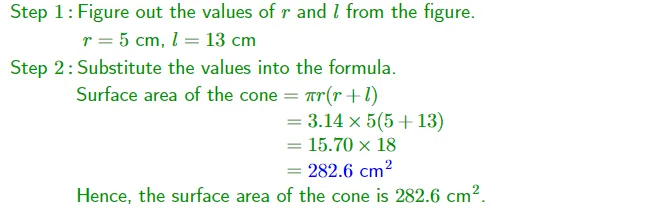 Surface Area of a Cone Formula | Explanation, Best Examples