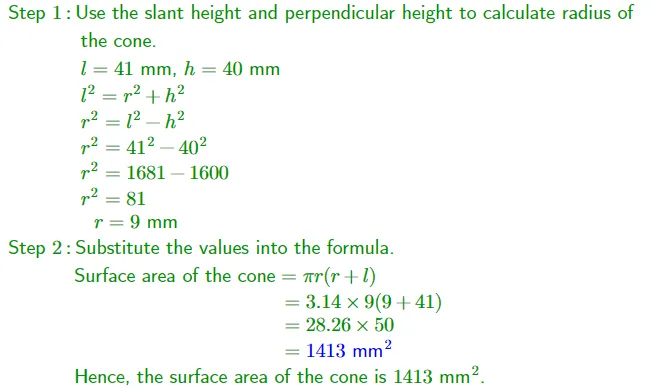 Surface Area of a Cone Formula | Explanation, Best Examples