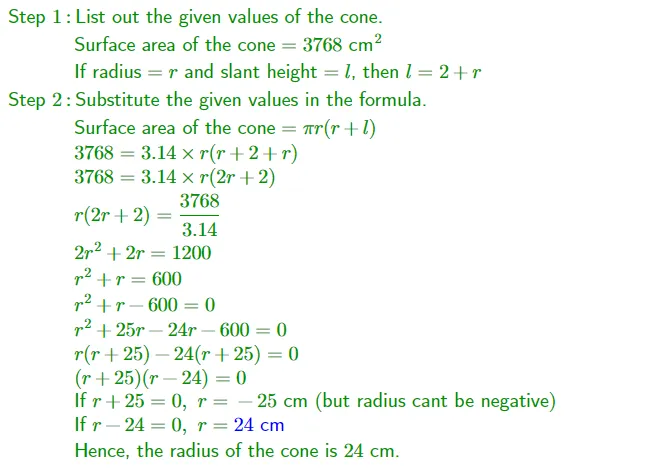 Surface Area of a Cone Formula | Explanation, Best Examples