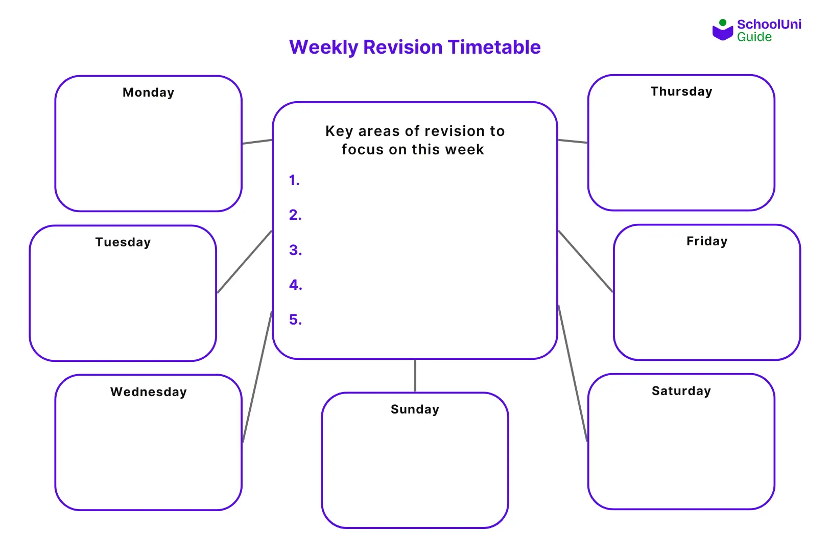 Revision Timetable Blank Revision Timetable Blank Download Your Free