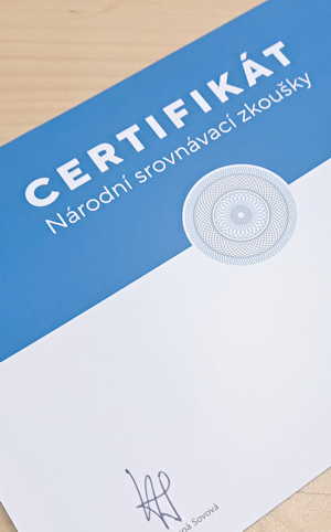 Informace o předávání výsledků (certifikáty)