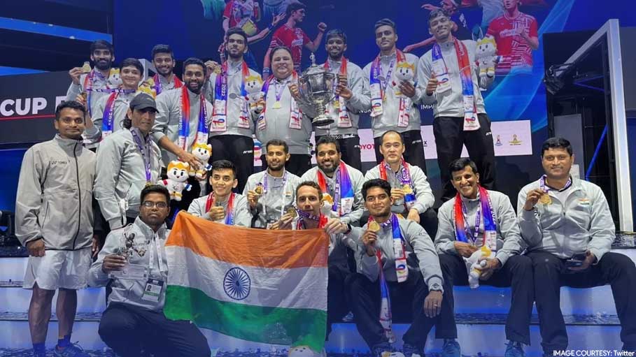 India Makes History by Winning The Thomas Cup Trophy for The First Time