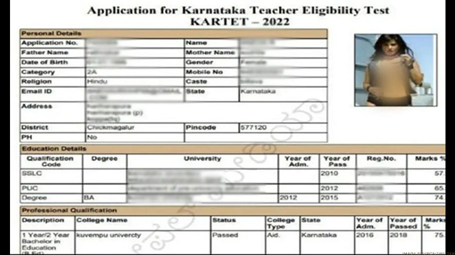 Sunny Leones Photo Seen On Entrance Test Admit Card Probe Ordered 6055