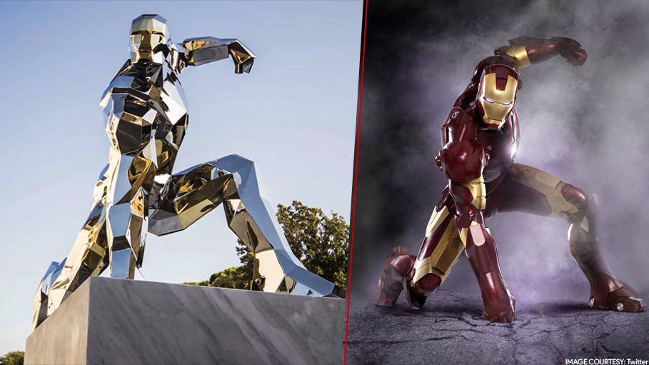 A Real Steel Statue Erected in Italy in Honour of Iron Man, Fans Say ...