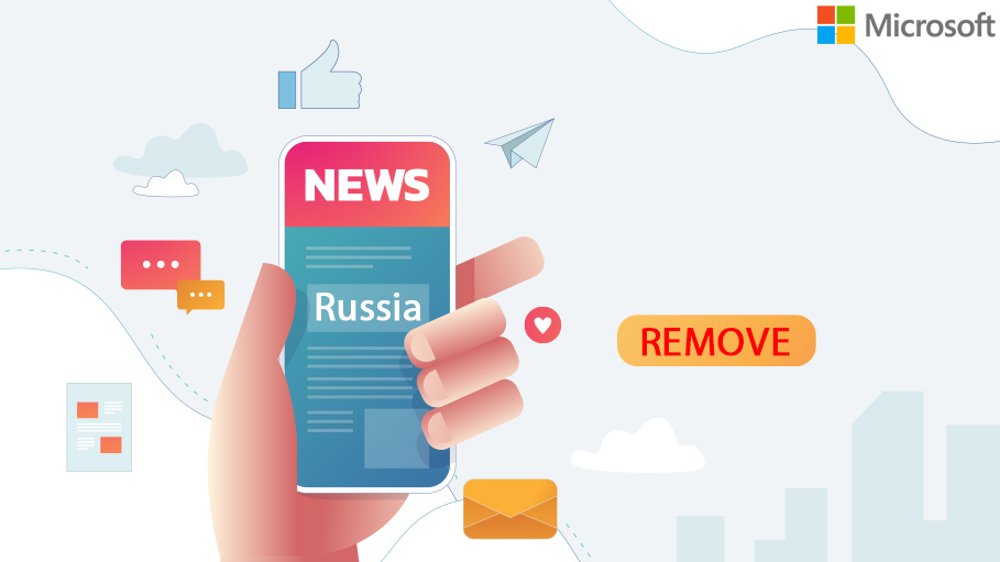 Microsoft to Remove Russian-Linked News Apps, Media Ads