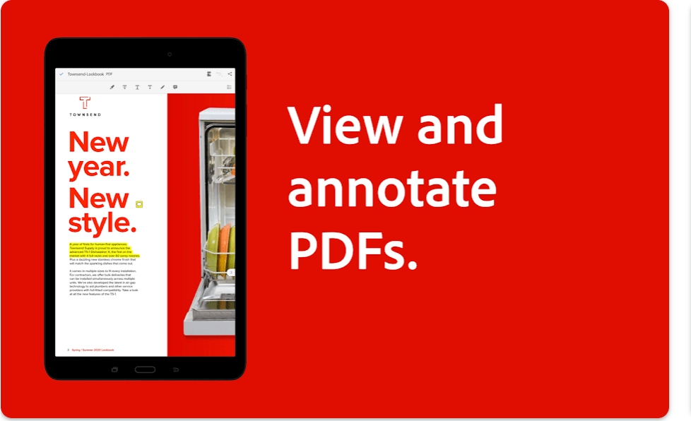 Adobe Google Play Table Screenshot Template
