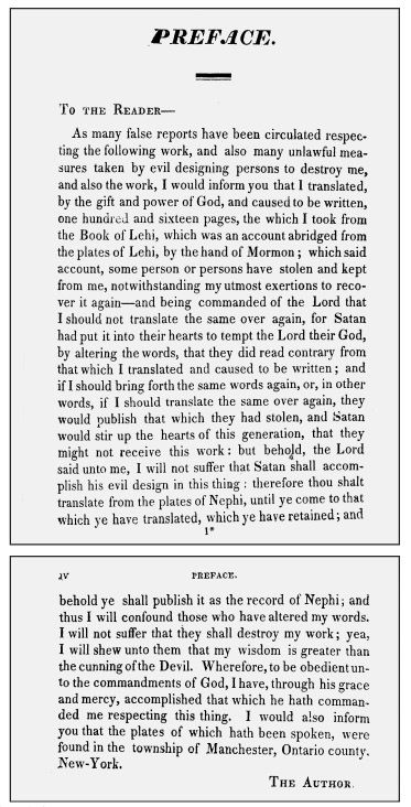 Preface to the Book of Mormon | ScriptureCentral