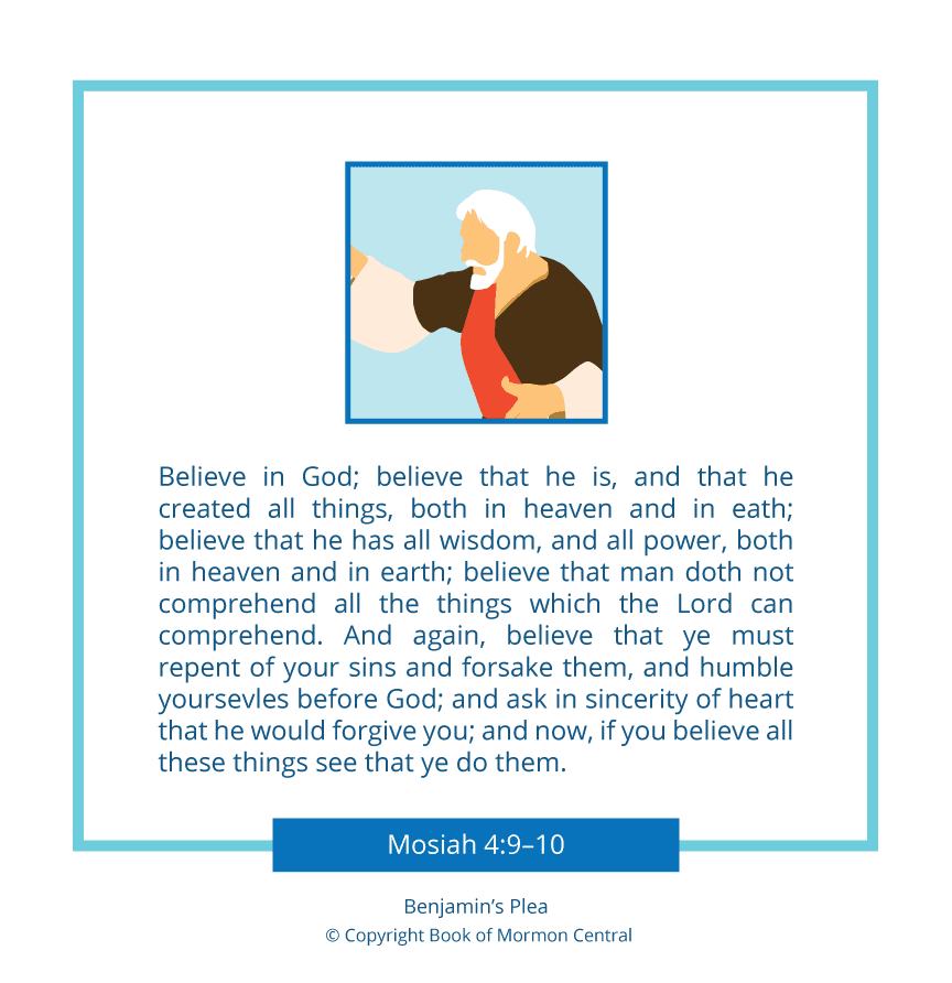 Lesson 18-2: King Benjamin's Plea: "Believe in Christ" | Scr