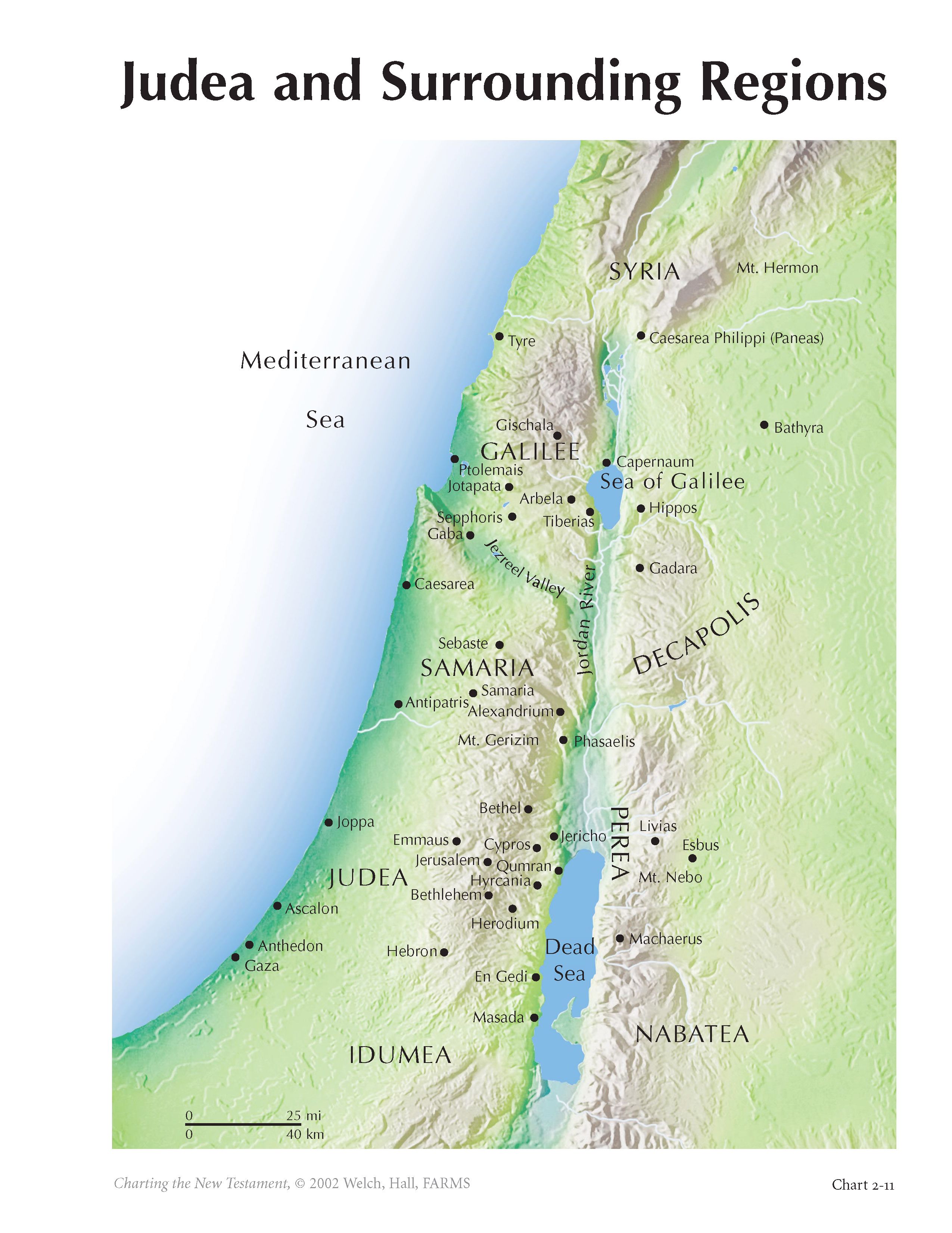 Judea and Surrounding Regions | ScriptureCentral