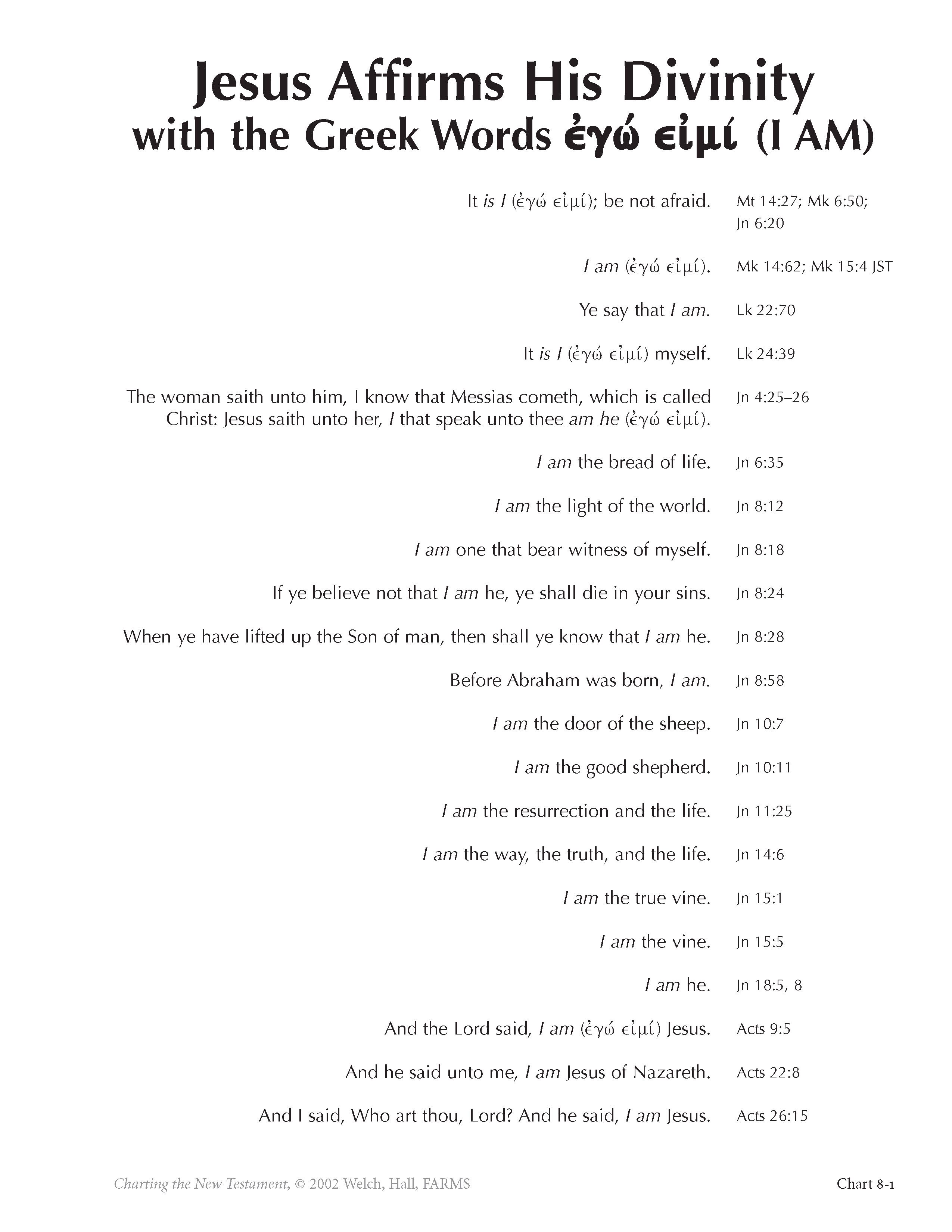 Jesus Affirms His Divinity | ScriptureCentral