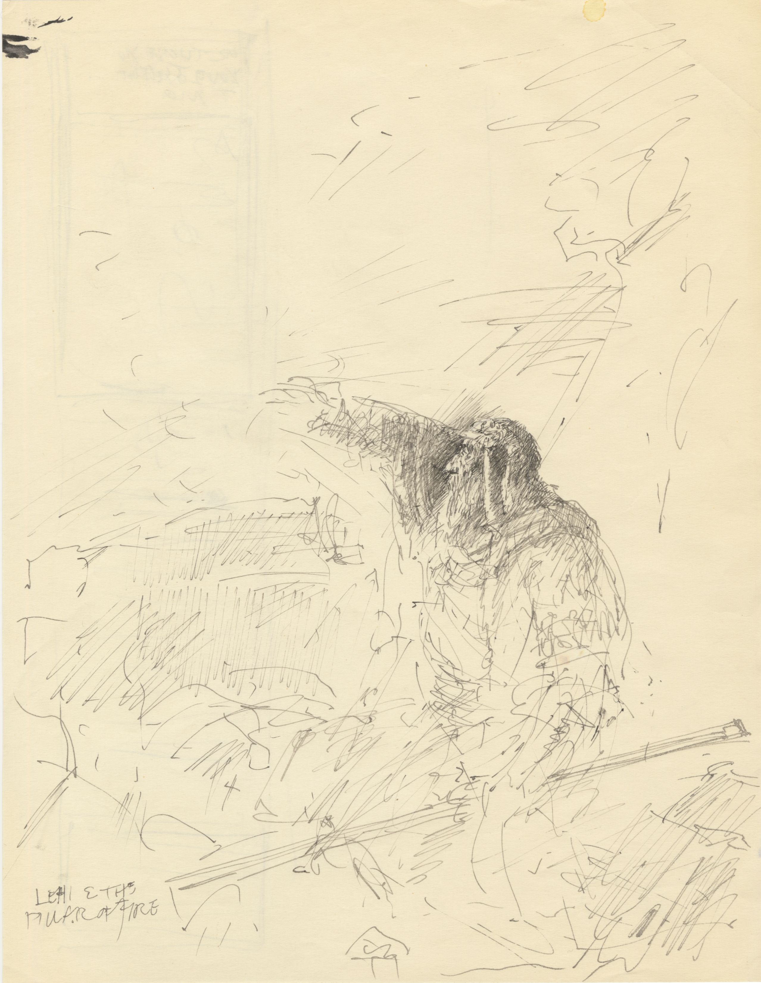 Sketch of "Lehi and the Pillar of Fire" | ScriptureCentral