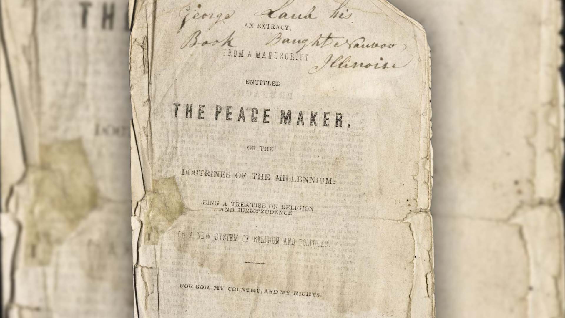 ¿Quién escribió el folleto “Peace Maker”? | Central de las E