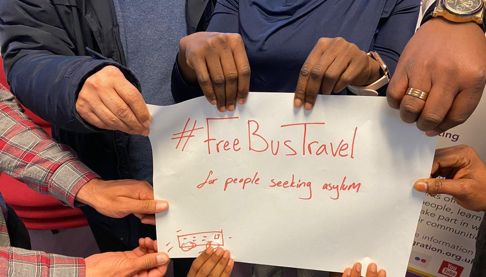 Faith and charity leaders call for asylum seekers to be given free bus ...