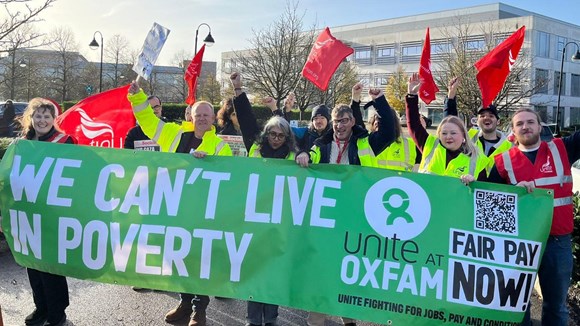 Oxfam workers celebrate pay deal following Unite campaign - TFN