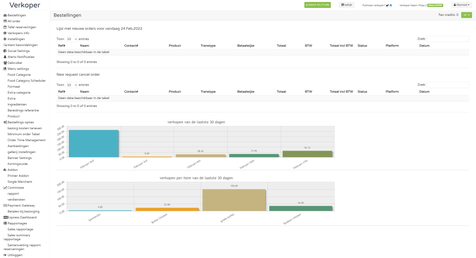 Restaurants op MyMeal.nl