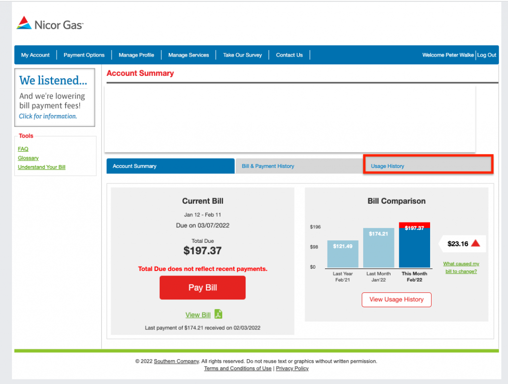 Energy History Instructions | Sealed