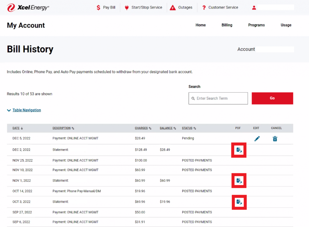Energy History Instructions | Sealed